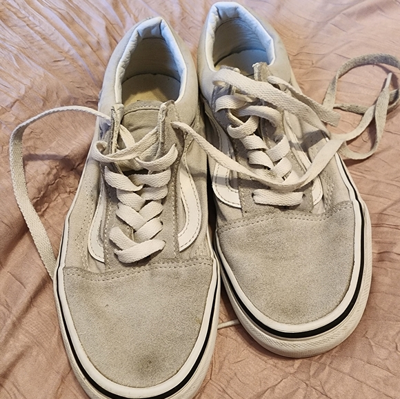 Vans | Shoes | Youth Light Grey Vans | Poshmark